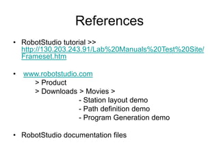 ie450RobotStudio.ppt | Programming Languages | Computing
