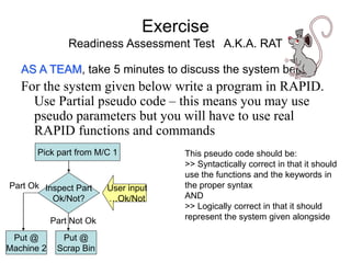 ie450RobotStudio.ppt | Programming Languages | Computing