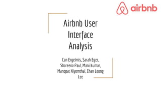 Airbnb User Interface Analysis Presentation | PPTX