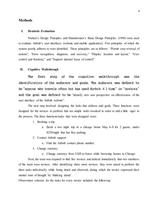 Airbnb User Interface Analysis Report | DOCX