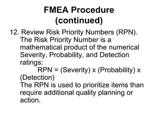 failure modes and effects analysis (fmea) | PPT