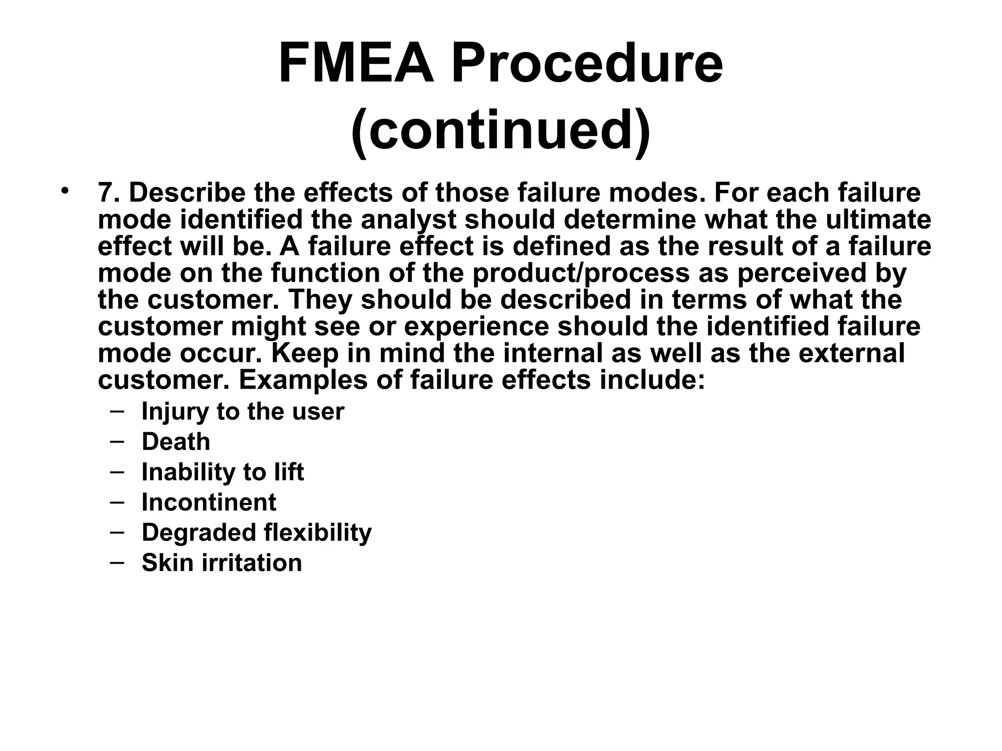 FMEA IE497Failure Modes and Effects Analysis .ppt