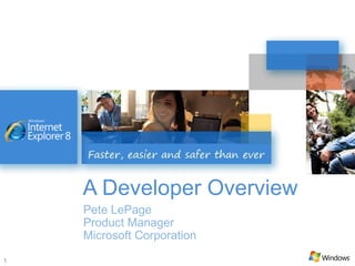 IE8 Dev Overview_pp2003 | PPT