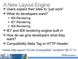 IE8 Dev Overview_pp2003 | PPT