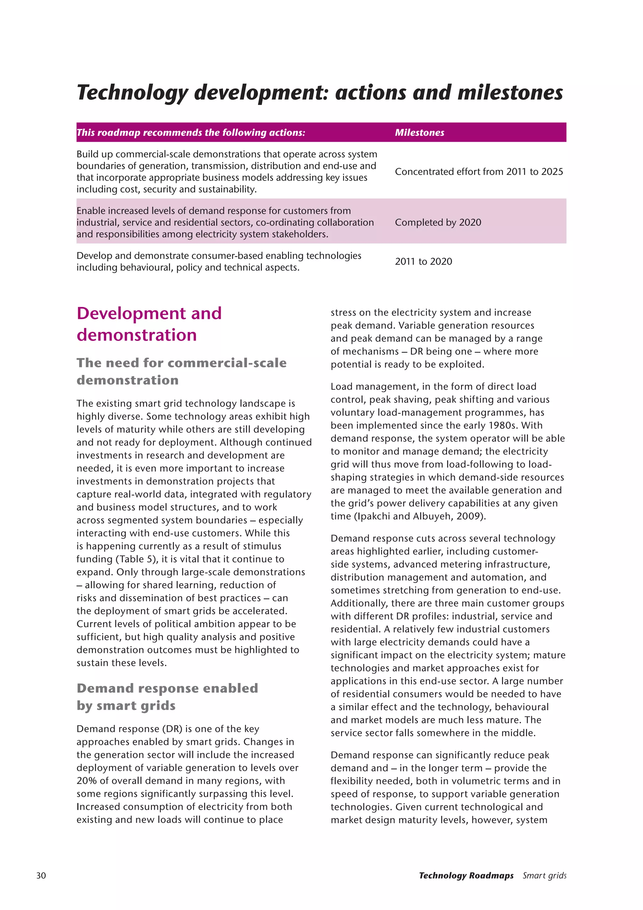 Iea technology roadmap smart grids | PDF