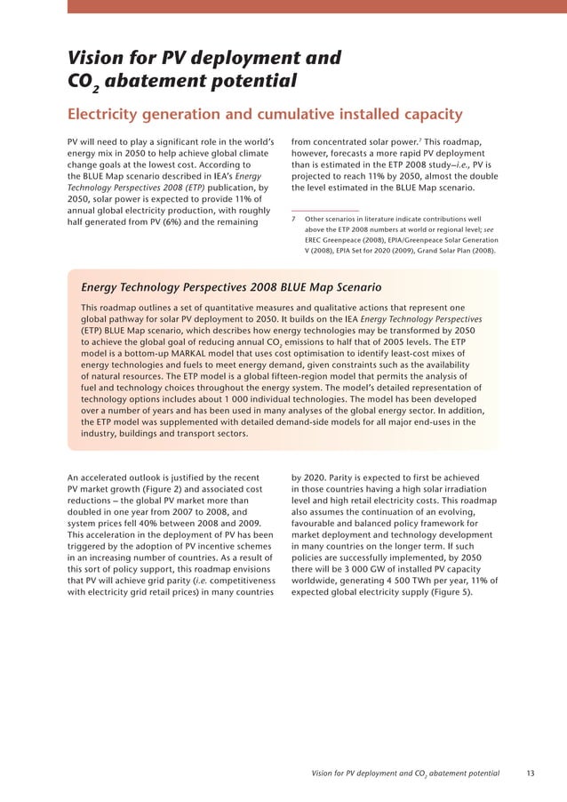 IEA PV Road Map | PDF