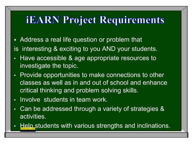 IEARN Telecollaborative Projects | PPT