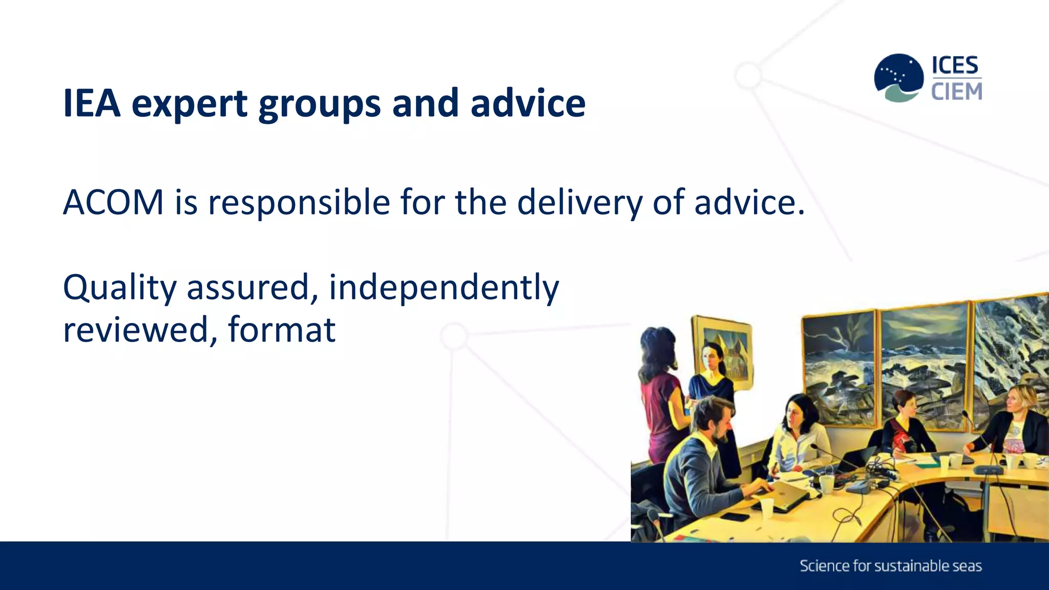 ICES advice and integrated ecosystem assessment expert groups | PPTX | Geography | Science