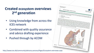 ICES advice and integrated ecosystem assessment expert groups | PPTX | Geography | Science