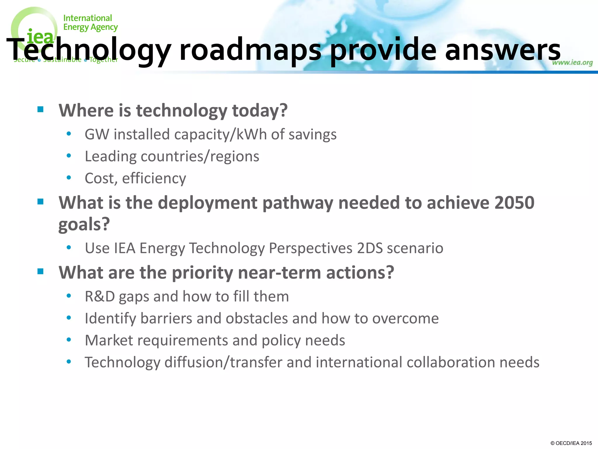 IEA smart energy systems roadmap introductory remarks | PPT