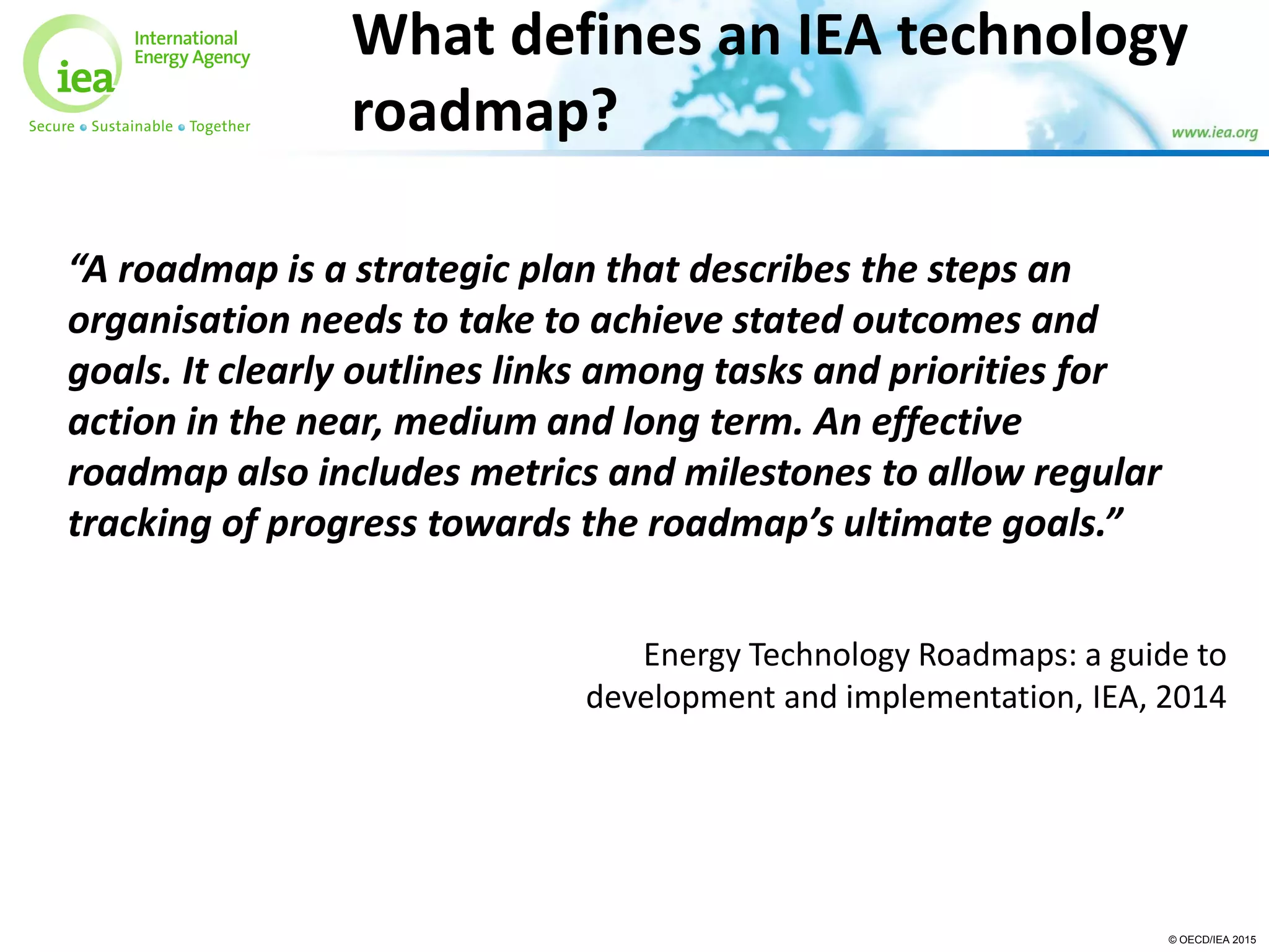 IEA smart energy systems roadmap introductory remarks | PPT