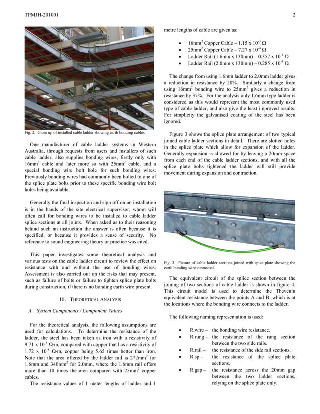 Cable Ladder Bonding with Earth Wire, Is it Necessary? | PDF