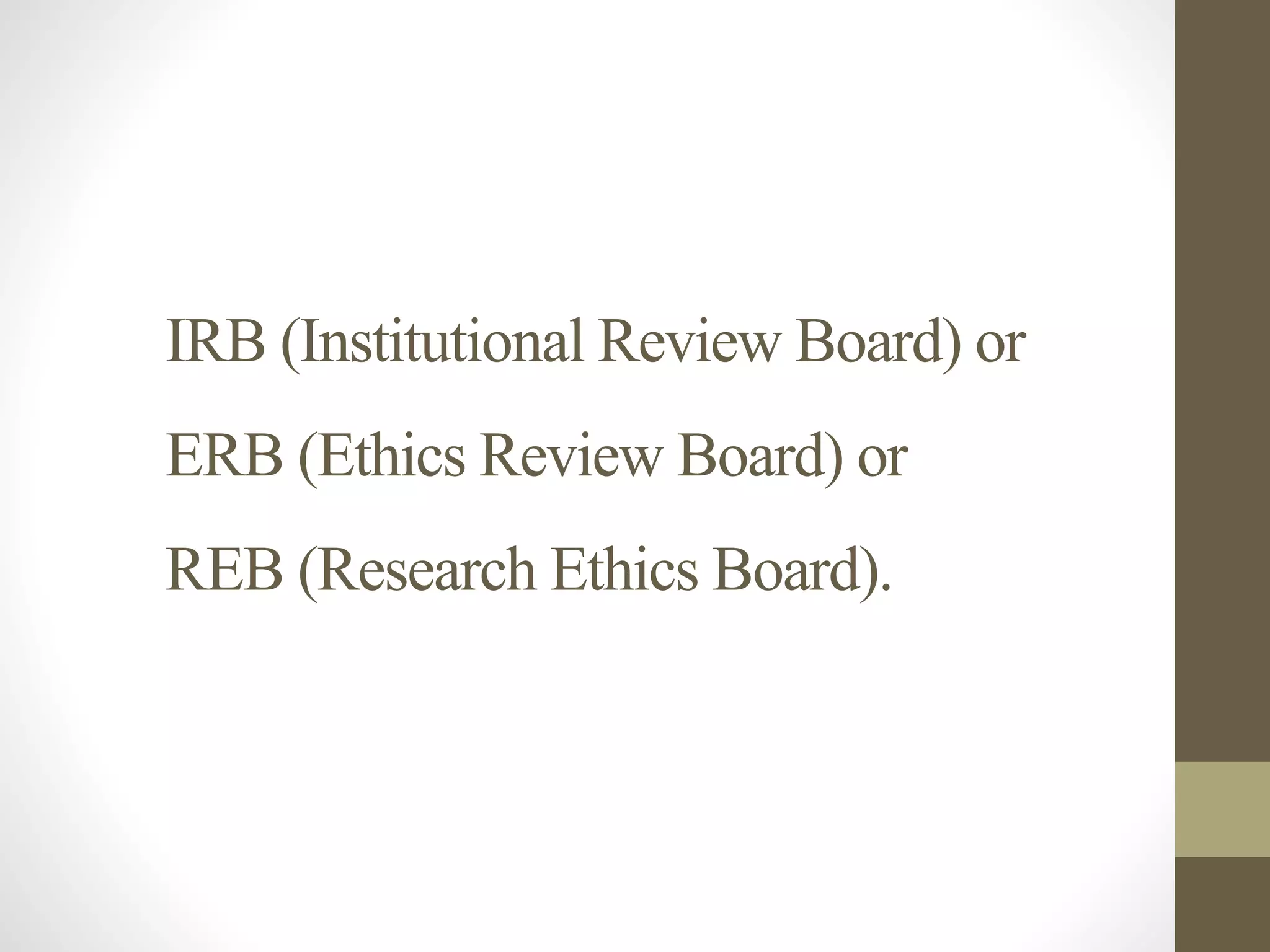 institutional ethics committee | PPTX