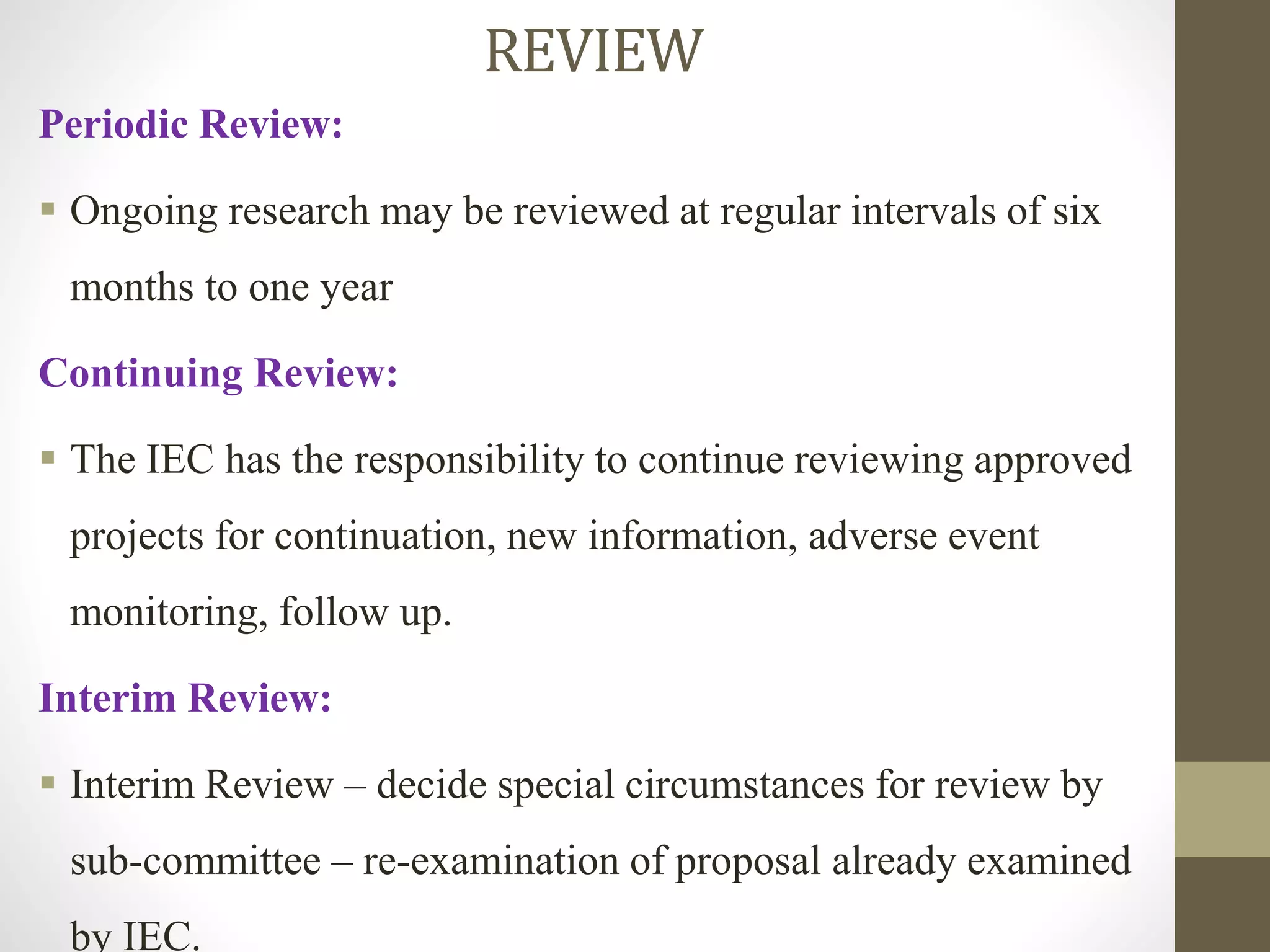 institutional ethics committee | PPTX