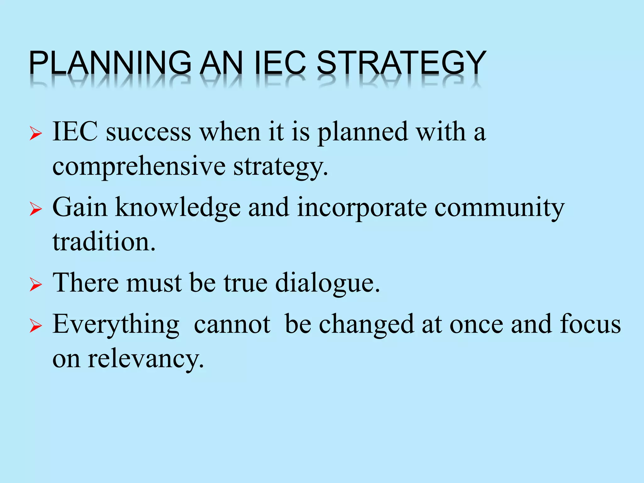 Information education and communication (IEC) | PPTX