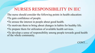 IEC (Information Education & Communication | PPT