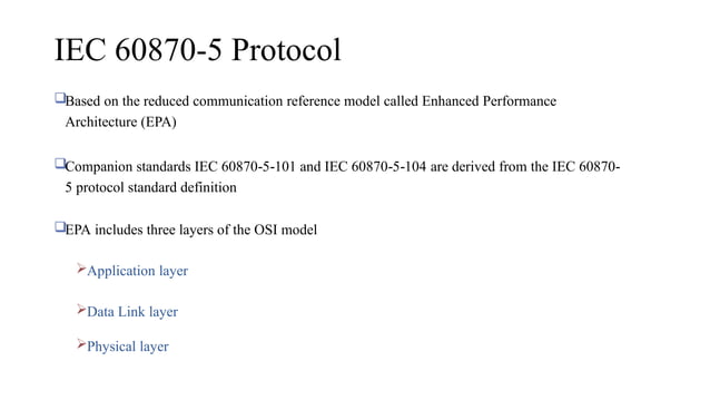 IEC 101 AND 104 protocols TCP/IP and OSI | PPTX | Computer Networking ...