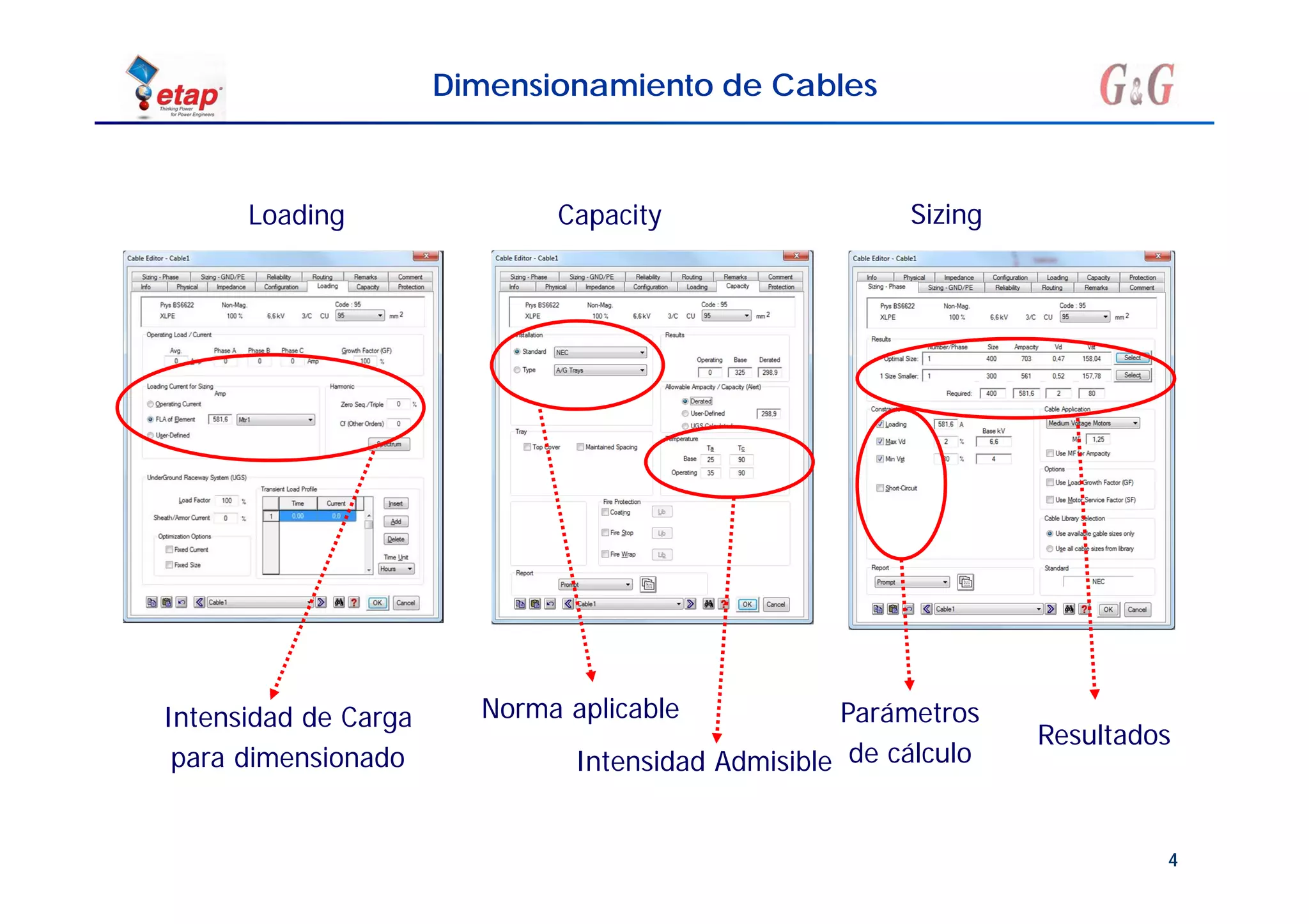 ETAP - Iec 60364 cable sizing (dimensionamiento de cables) | PDF
