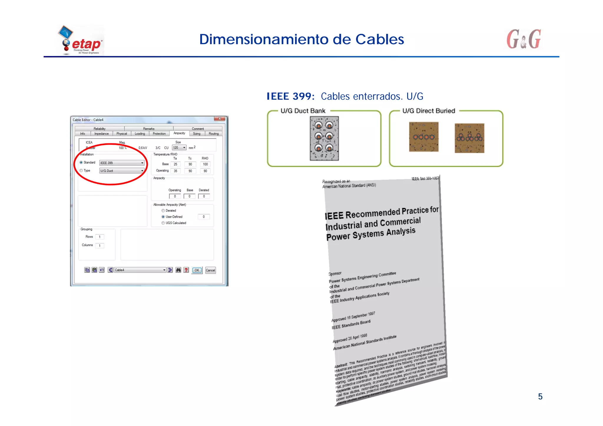 ETAP - Iec 60364 cable sizing (dimensionamiento de cables) | PDF