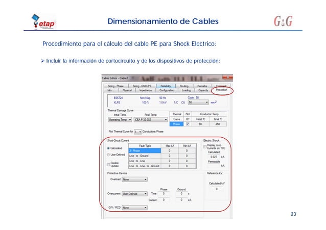 ETAP - Iec 60364 cable sizing (dimensionamiento de cables) | PDF