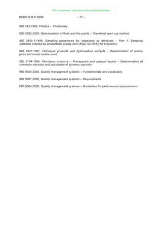 IEC 60903 2nd Edition 2002-08 - Insulating Gloves (Preview) | PDF