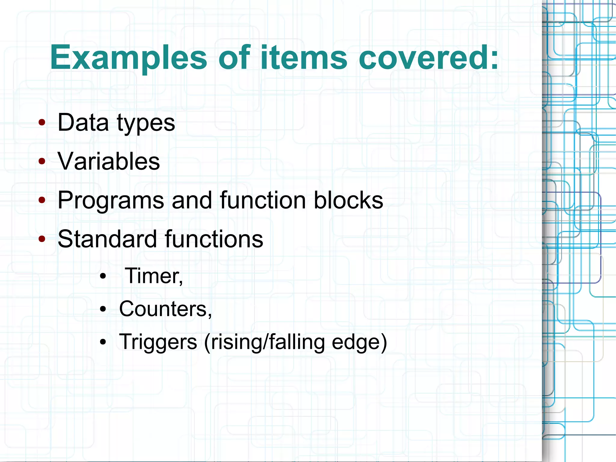 Iec 61131 3 Plc Programming Languages Beyond Ladder Logic Ppt