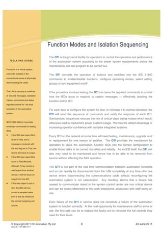 IEC 61850 Operating And Test Interface | PDF