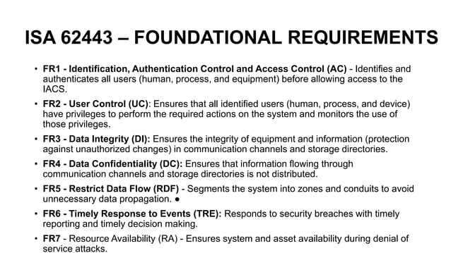 IEC62443.pptx | Computing | Technology & Computing IEC62443.pptx | Computing | Technology & Computing