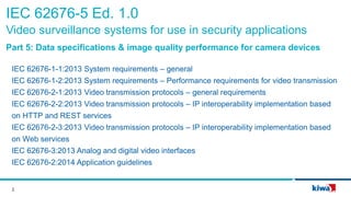Iec 62676 5 standardized spezification of image quality | PPTX