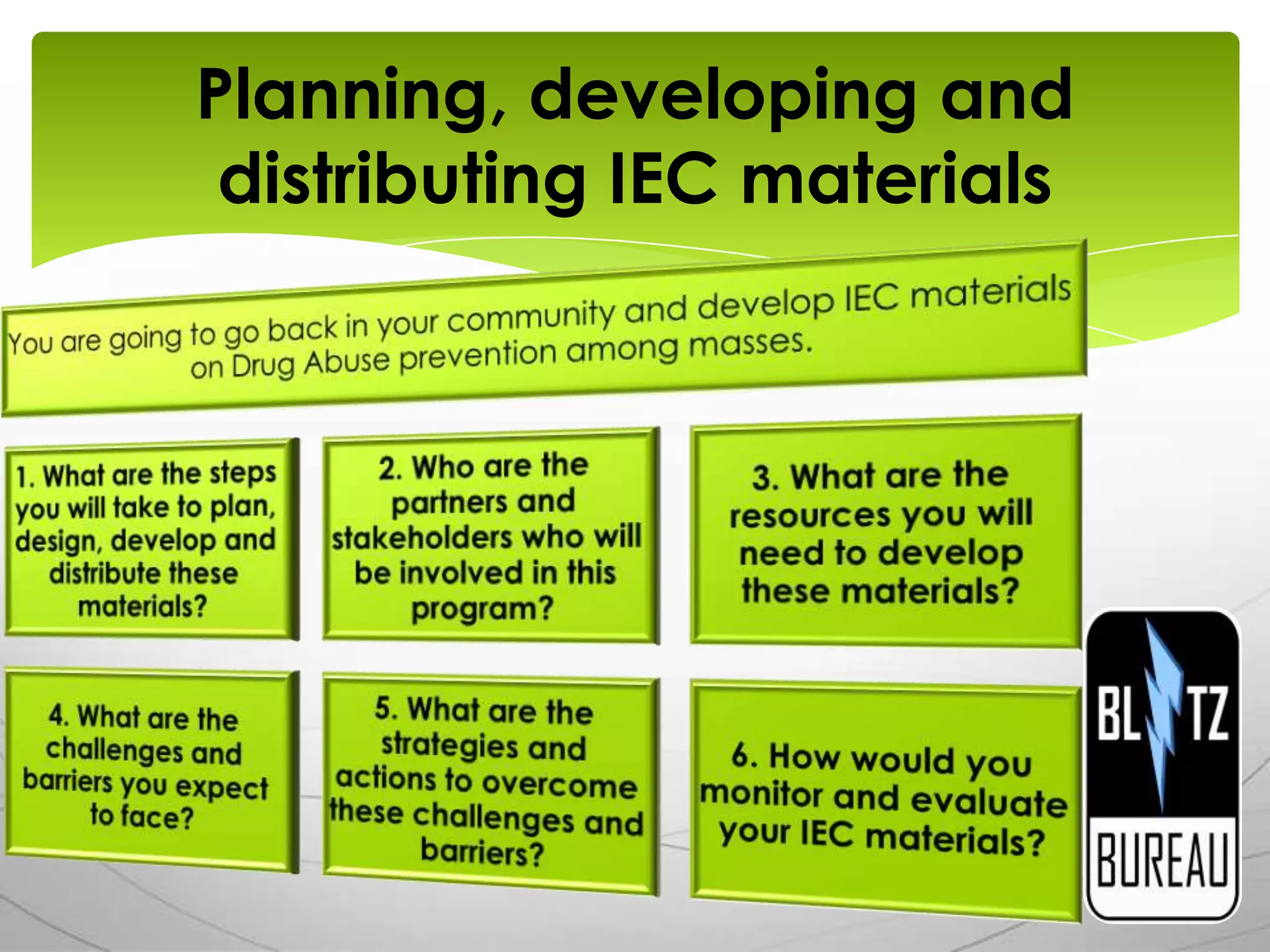 IEC Material Development | PPTX