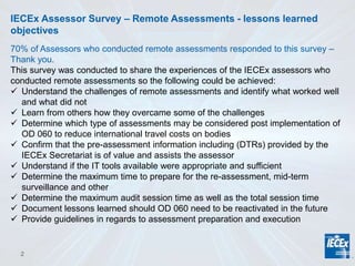IECEx-Assessor-Survey-Results-Remote-Assessments-2021SecFinal ...