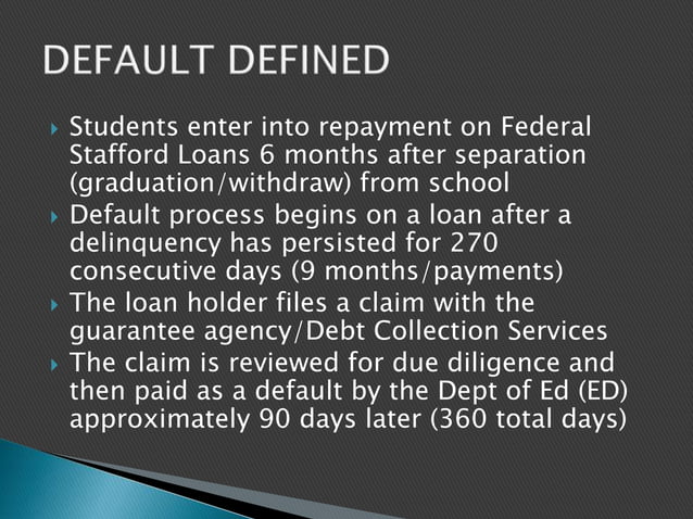 Jesse Marquez: Default Prevention | PPT