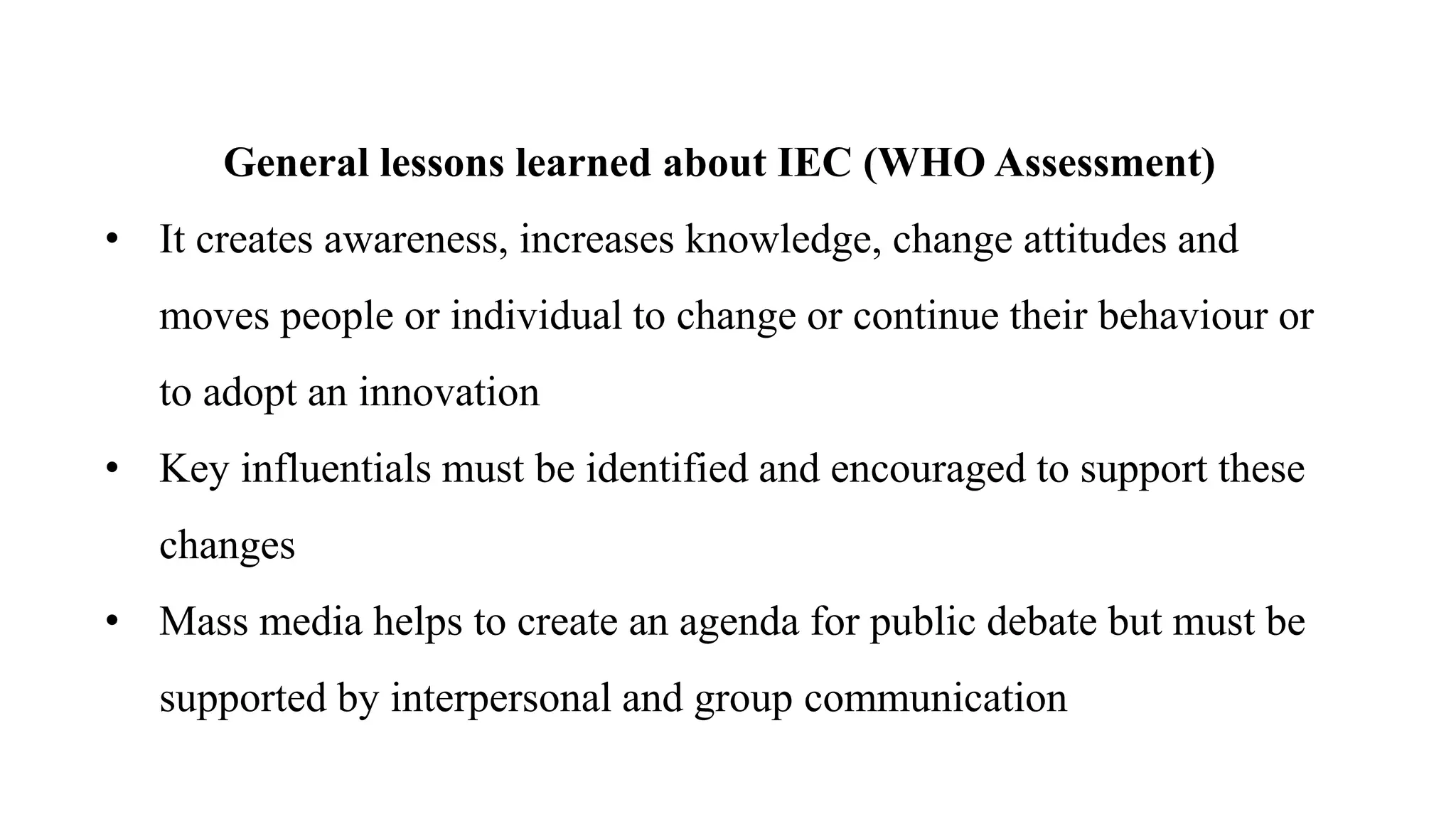 IEC in public health | PPTX
