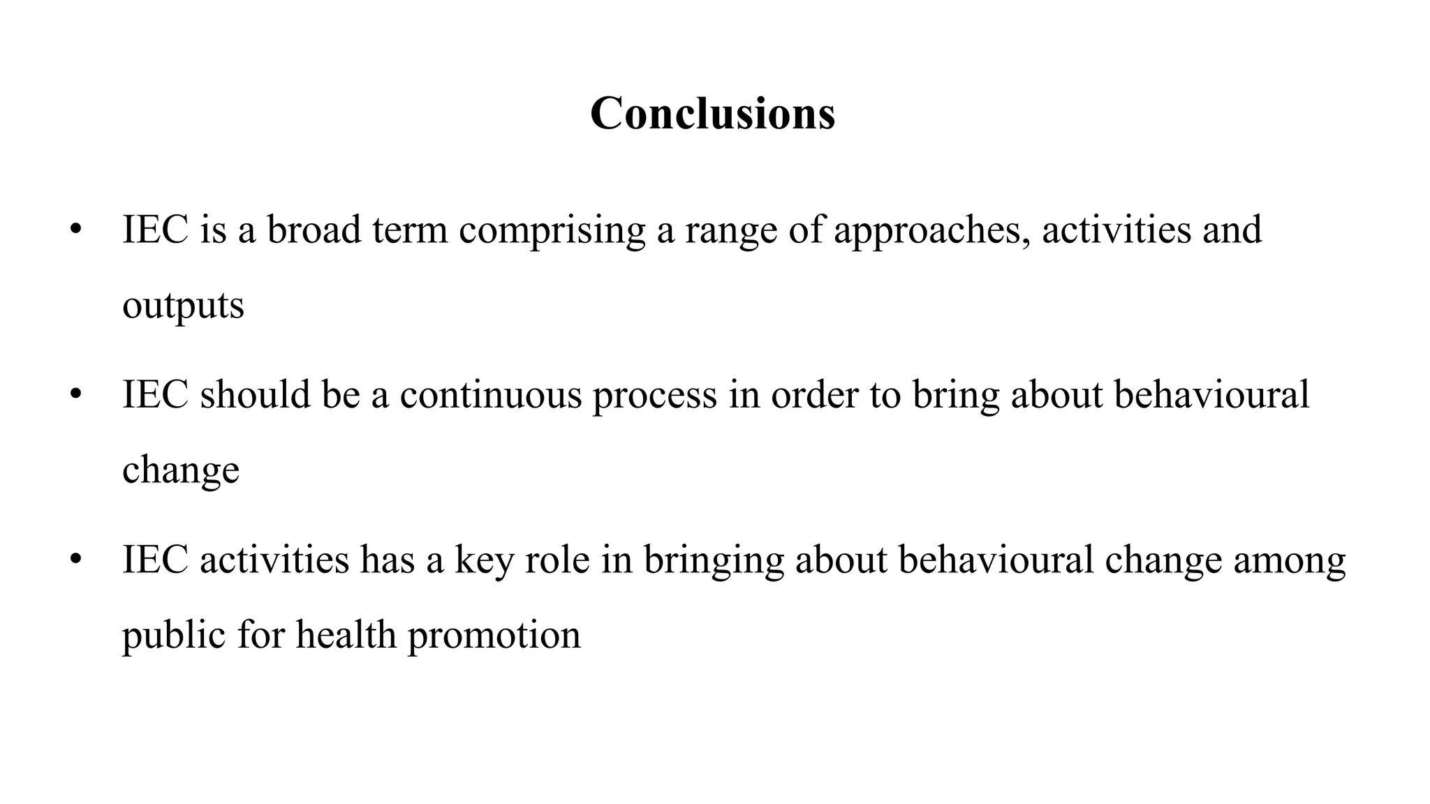 IEC in public health | PPTX