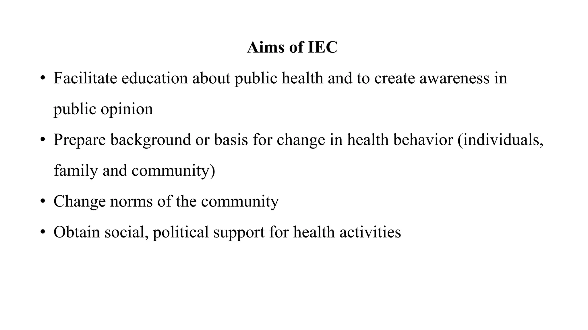 IEC in public health | PPTX