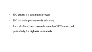 IEC in public health | PPTX