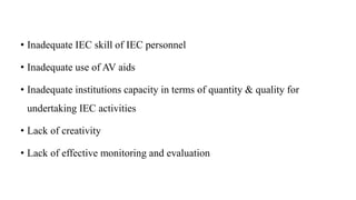 IEC in public health | PPTX