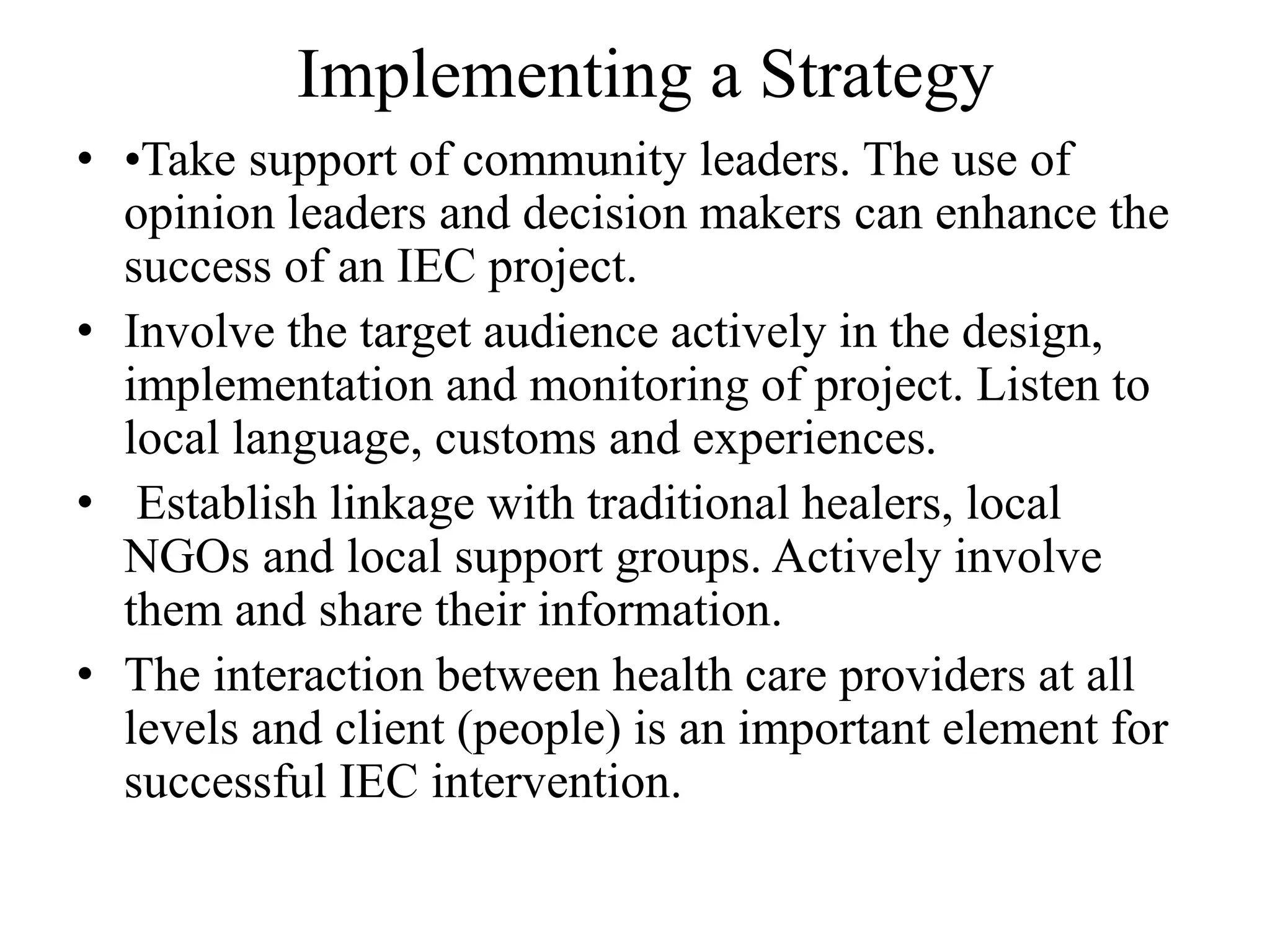 INFORMATION,EDUCATION AND COMMUNICATION(IEC) | PPTX