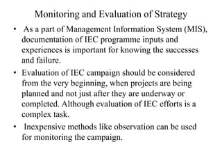 INFORMATION,EDUCATION AND COMMUNICATION(IEC) | PPTX