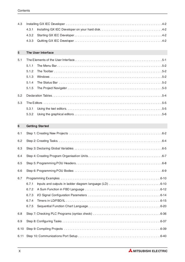 IEC programing manual