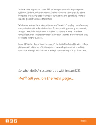 ImpactECS and SAP for Manufacturing eBook | PDF