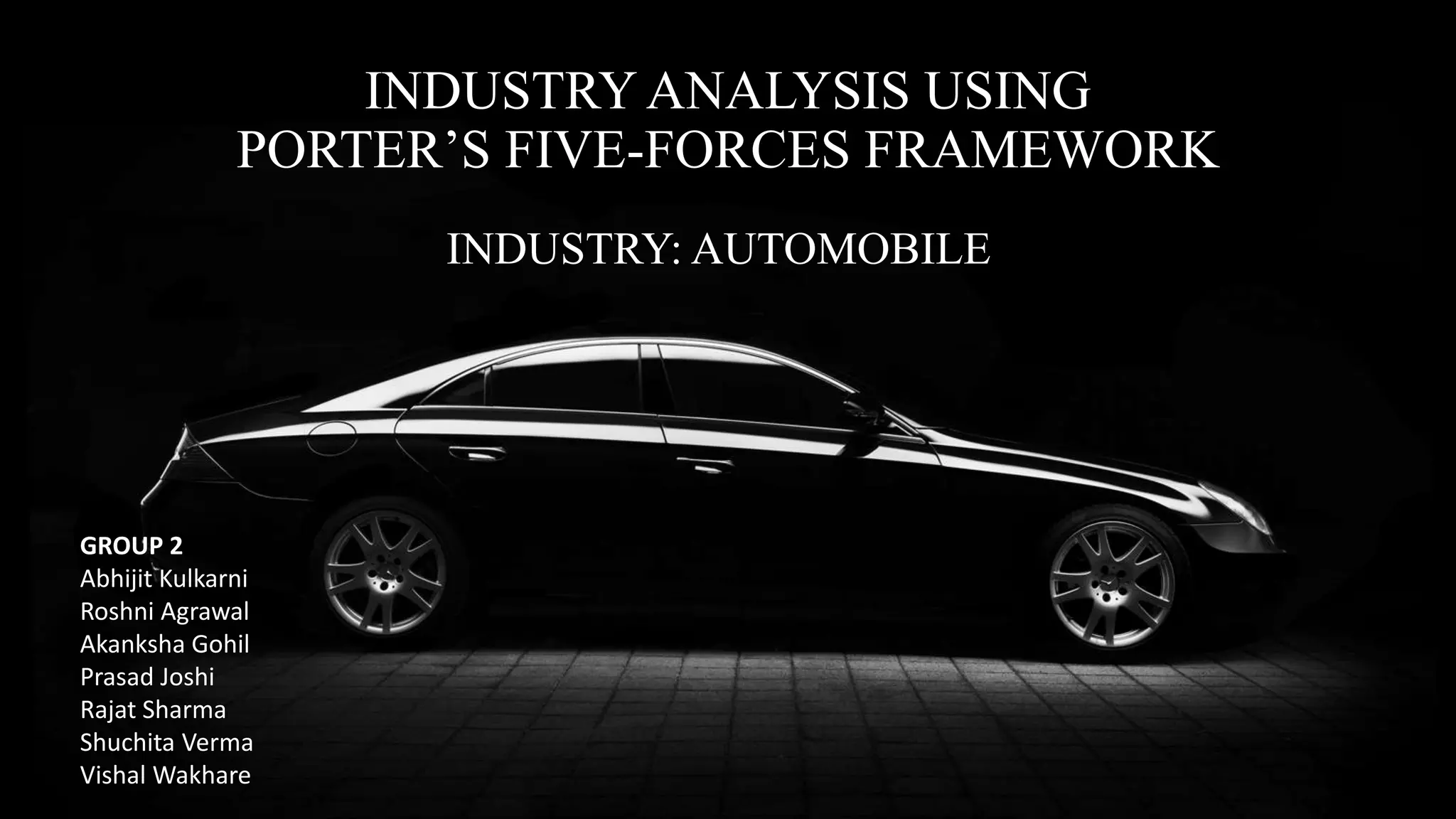 INDUSTRY ANALYSIS USING PORTER’S FIVE-FORCES FRAMEWORK | PPTX