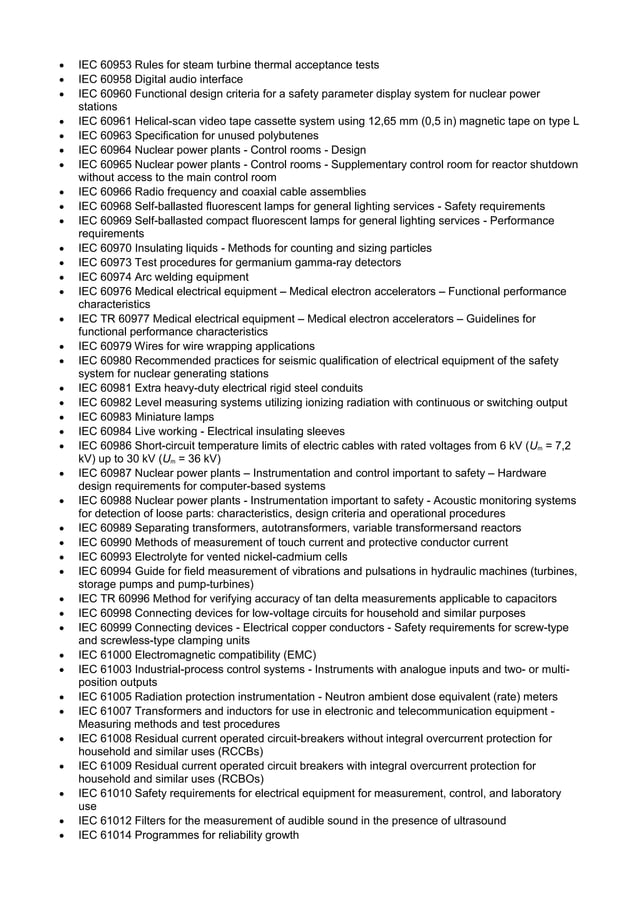 Iec standards | PDF | Home Appliances | Home & Garden