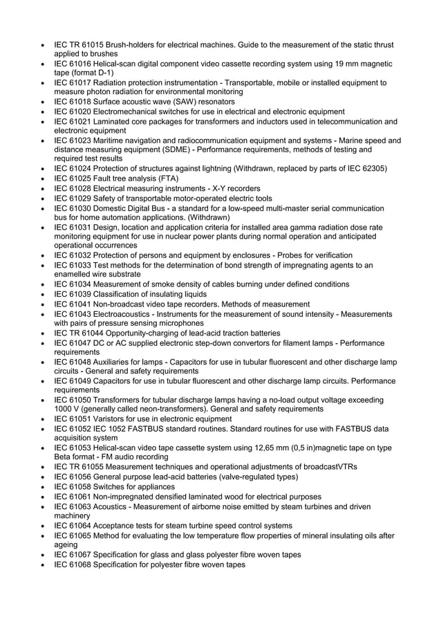 Iec standards | PDF | Home Appliances | Home & Garden