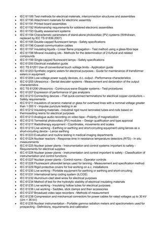 Iec standards | PDF