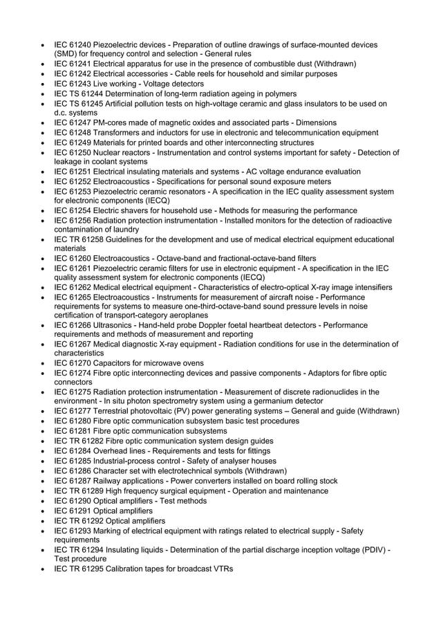 Iec standards | PDF | Home Appliances | Home & Garden