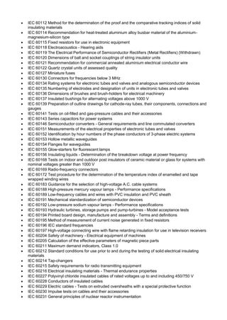 Iec standards | PDF