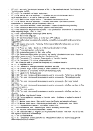 Iec standards | PDF