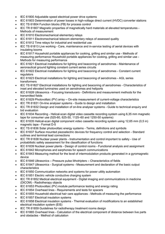 Iec standards | PDF | Home Appliances | Home & Garden