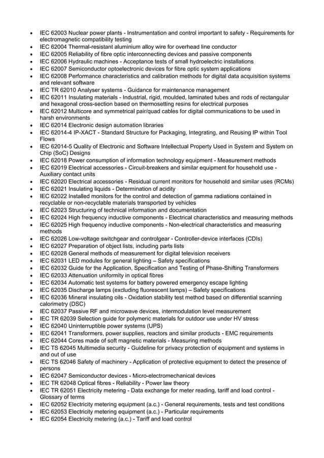 Iec standards | PDF | Home Appliances | Home & Garden